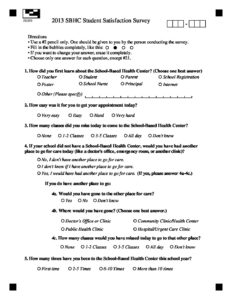 sbhc_student_satisfaction_survey_spr_2013 (1) - New Mexico Alliance for ...