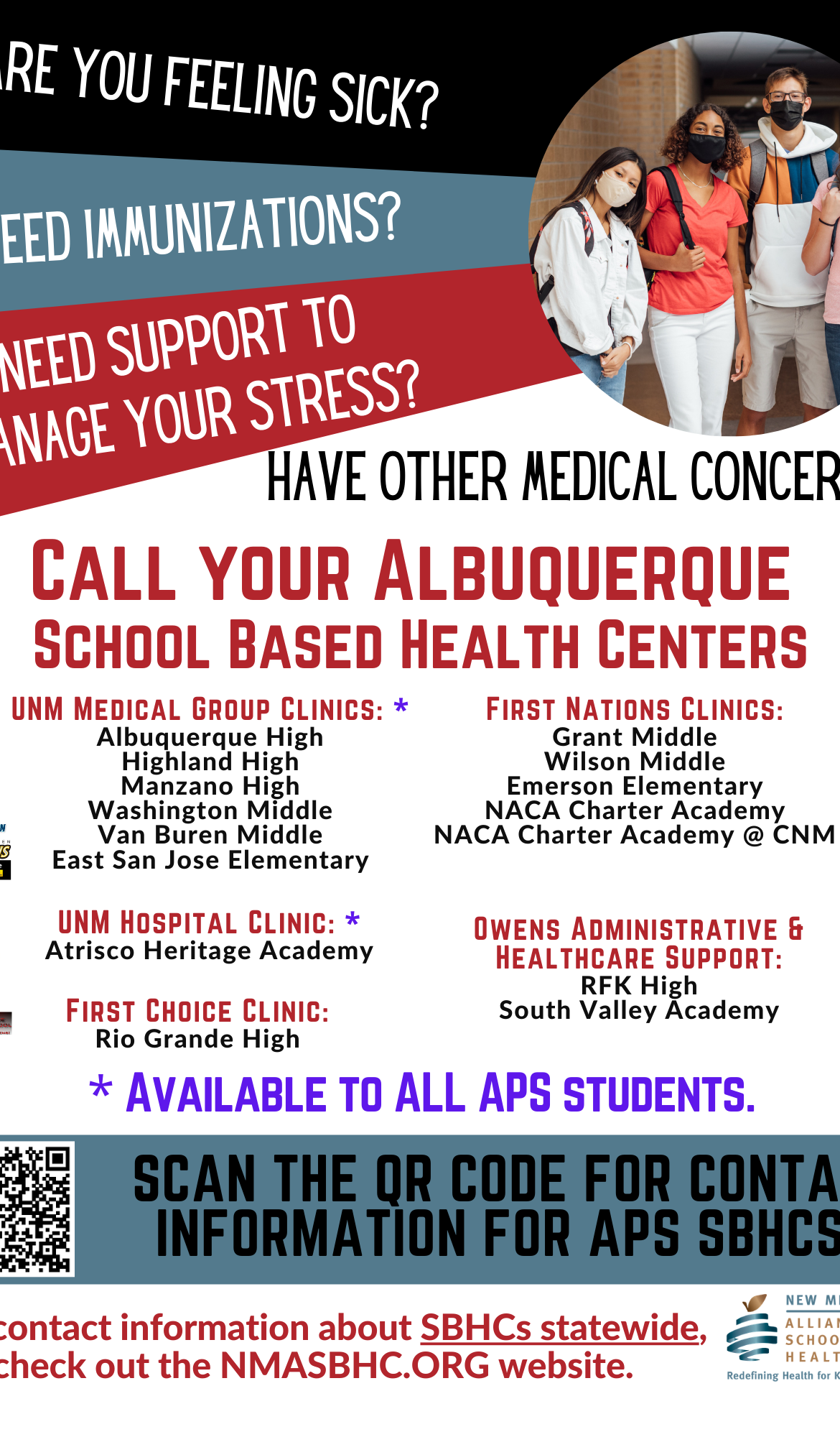 ABQ SBHC Flyers-E - New Mexico Alliance for School-Based Health Care