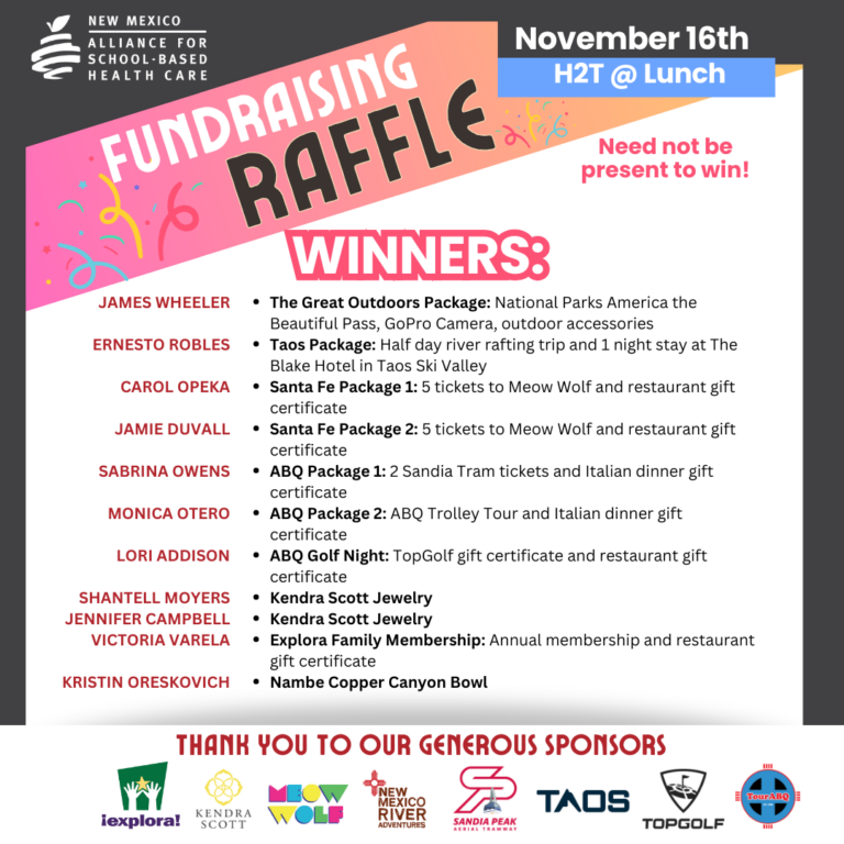 Annual Fundraising Raffle - New Mexico Alliance for School-Based Health ...